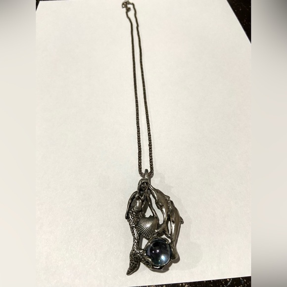 Cent. Cast | Jewelry | Vintage Cent Cast Mythical Mermaid Dolphin ...